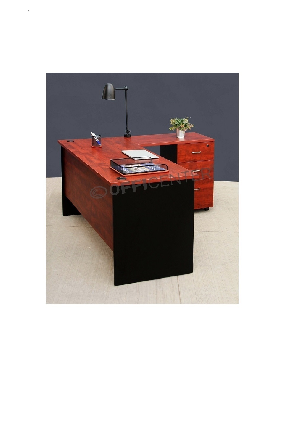 COD. 268 / ESCRITORIO NEO 1,50 MT. CON LATERAL – COLOR CEREZO ...