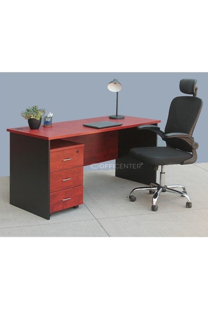 COD. 264 / ESCRITORIO NEO 1,20 MT. CON CAJONERA – COLOR CEREZO ...