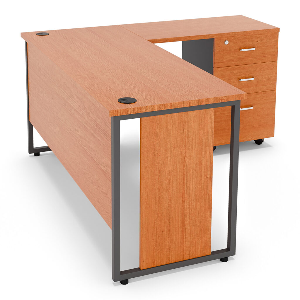 COD. 2248 / ESCRITORIO BERNA 1,20 MT. CON LATERAL - COLOR: MAPLE ...